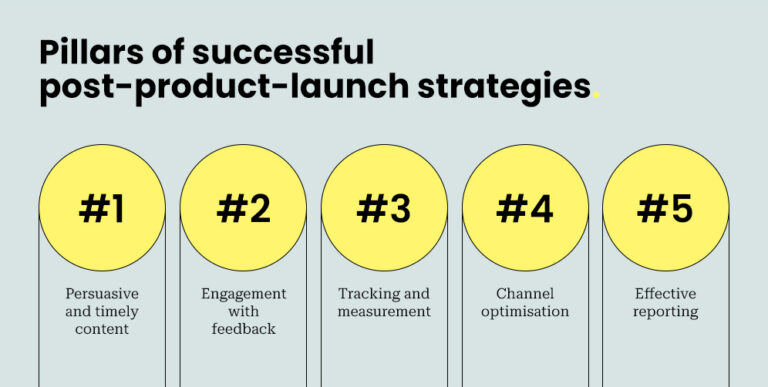 Pillars of successful post-product-launch strategies